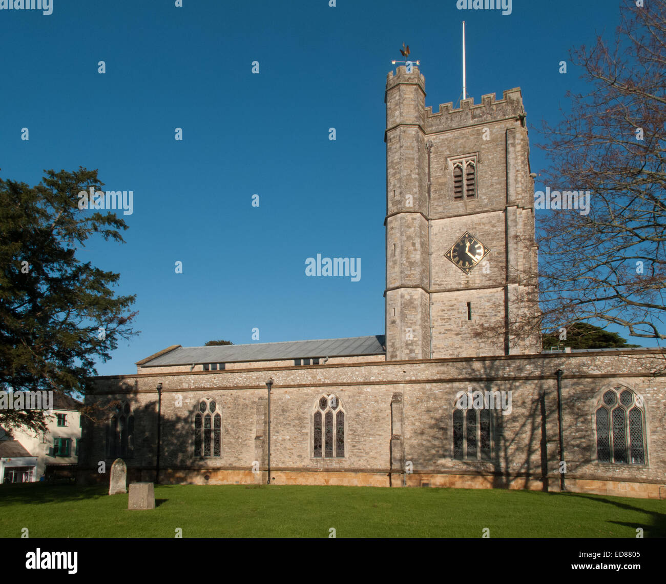 Parish Church of St Mary The Virgin, Axminster, Devon, UK Stock Photo ...