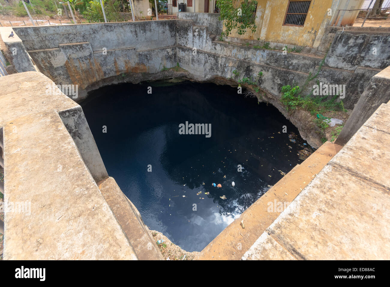 Nilavarai Well, Sri Lanka, Jaffna district: natural underground deep ...