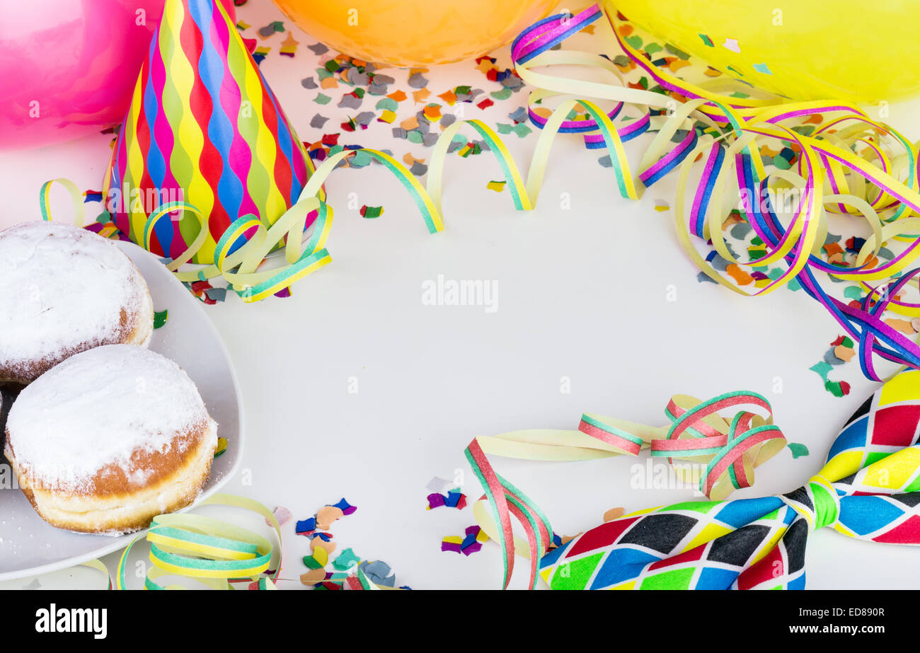 Celebrations streamers party hats hi-res stock photography and images ...