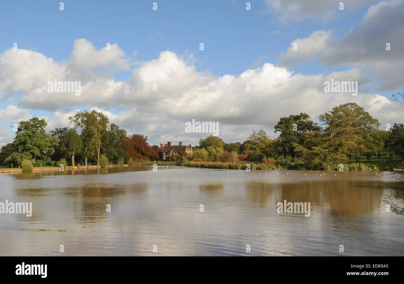 The Lake at Packwood House, a Timber Framed Tudor Manor House, near ...