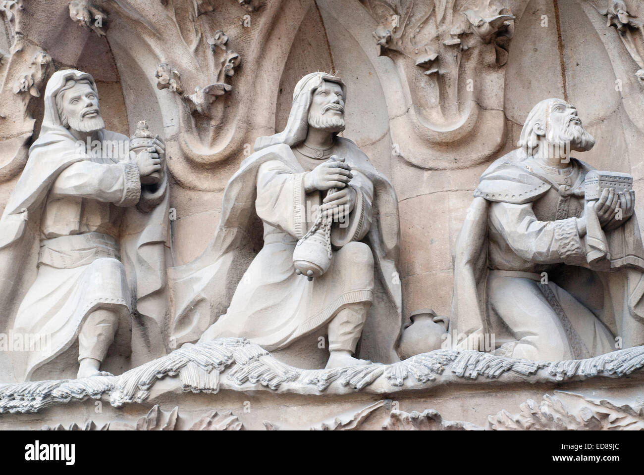Nativity facade sagrada familia hi-res stock photography and images - Alamy