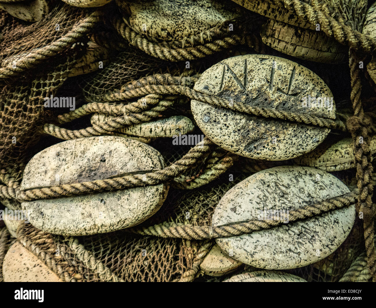 Old trawler nets hi-res stock photography and images - Alamy