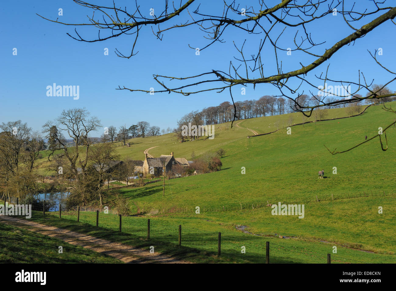 Traditional Farm between the Cotswold Villages of Stanton and Stanway, near Broadway ...