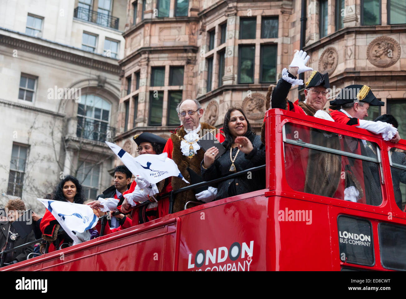 The Mayors of London's Boroughs travel on vintage open top buses from ...