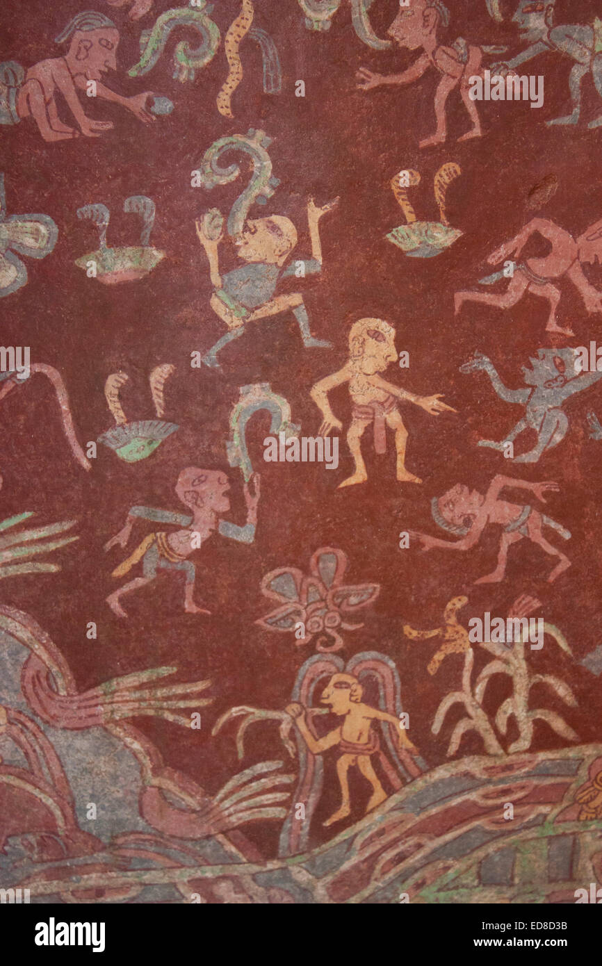 Mexico teotihuacan tepantitla mural hi-res stock photography and images ...