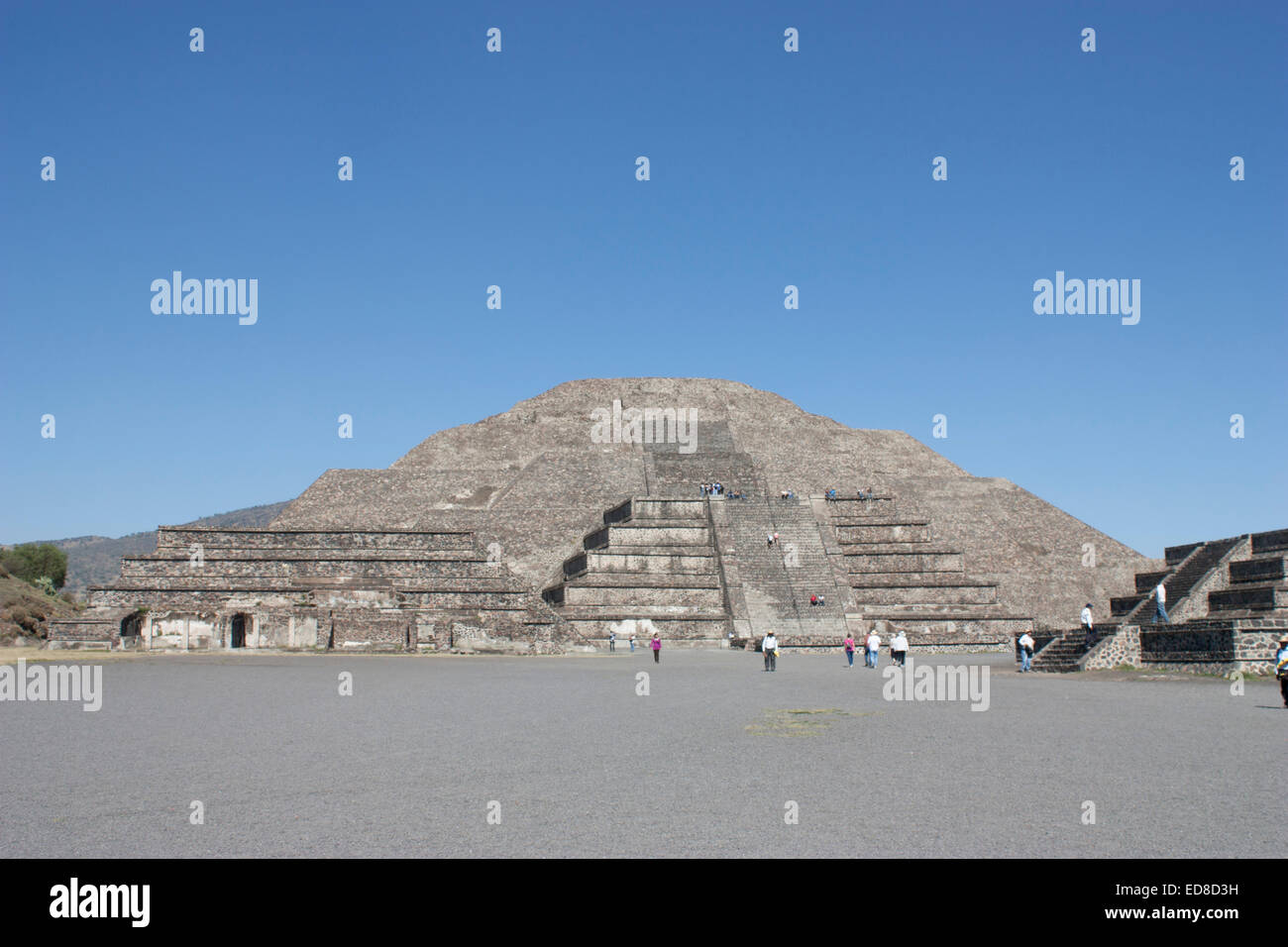 Mexico, State of Mexico,Teotihuacan, Pyramid of the Moon Stock Photo ...