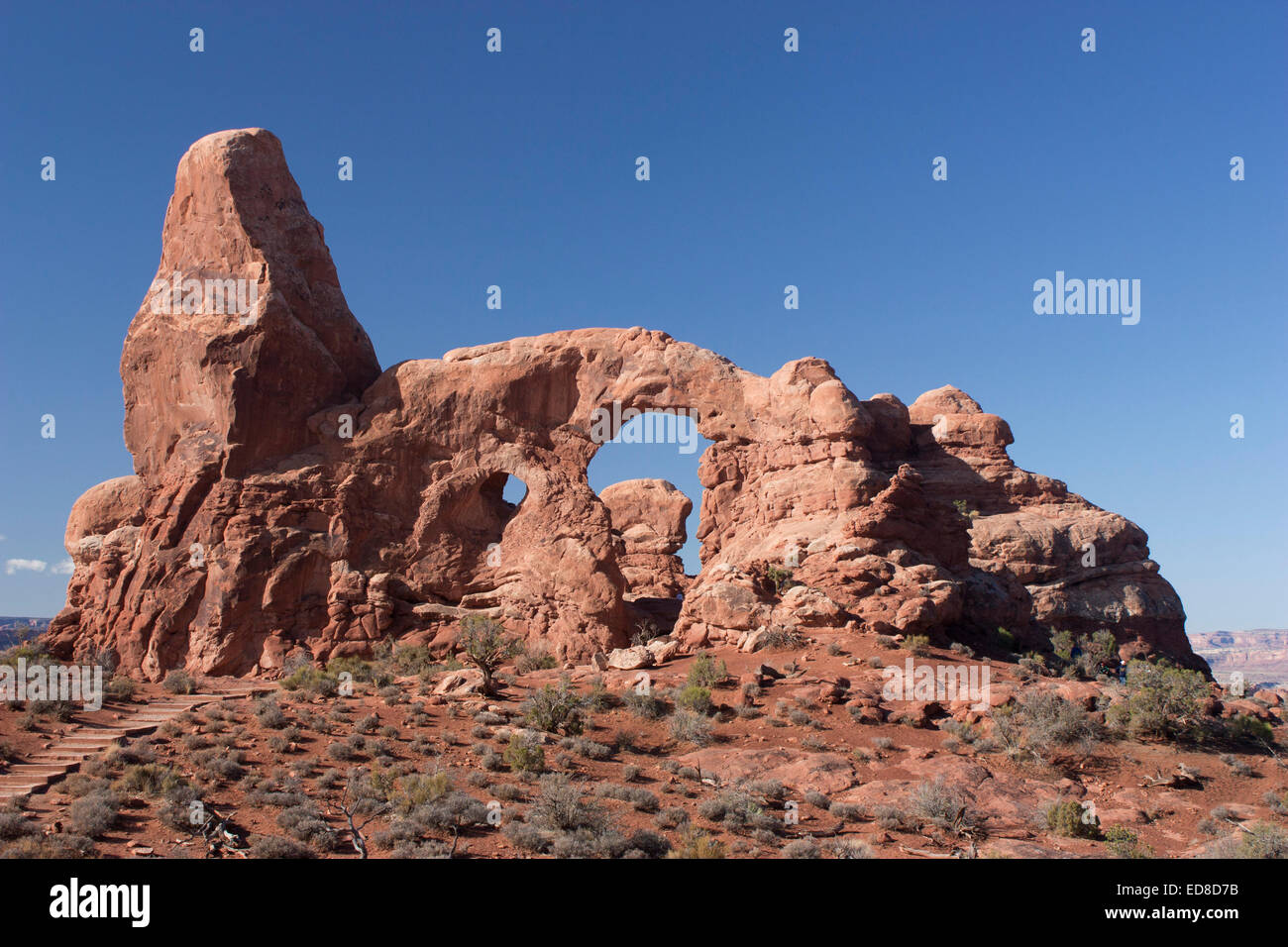 USA, Utah, Arches National Park, Turret Arch Stock Photo - Alamy