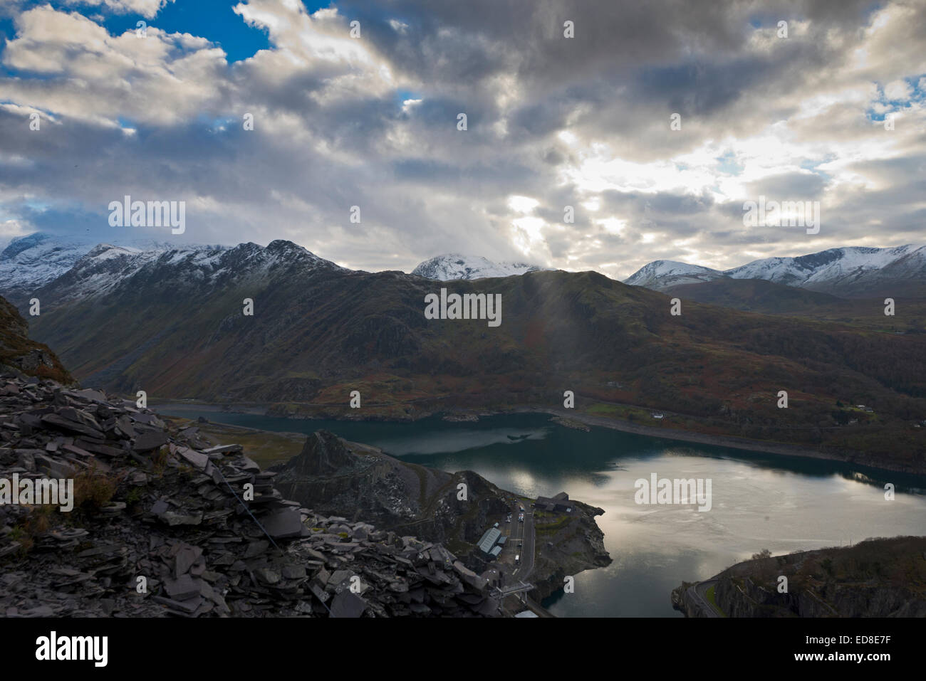 Llanberis Slate quarry North Wales Uk Stock Photo - Alamy