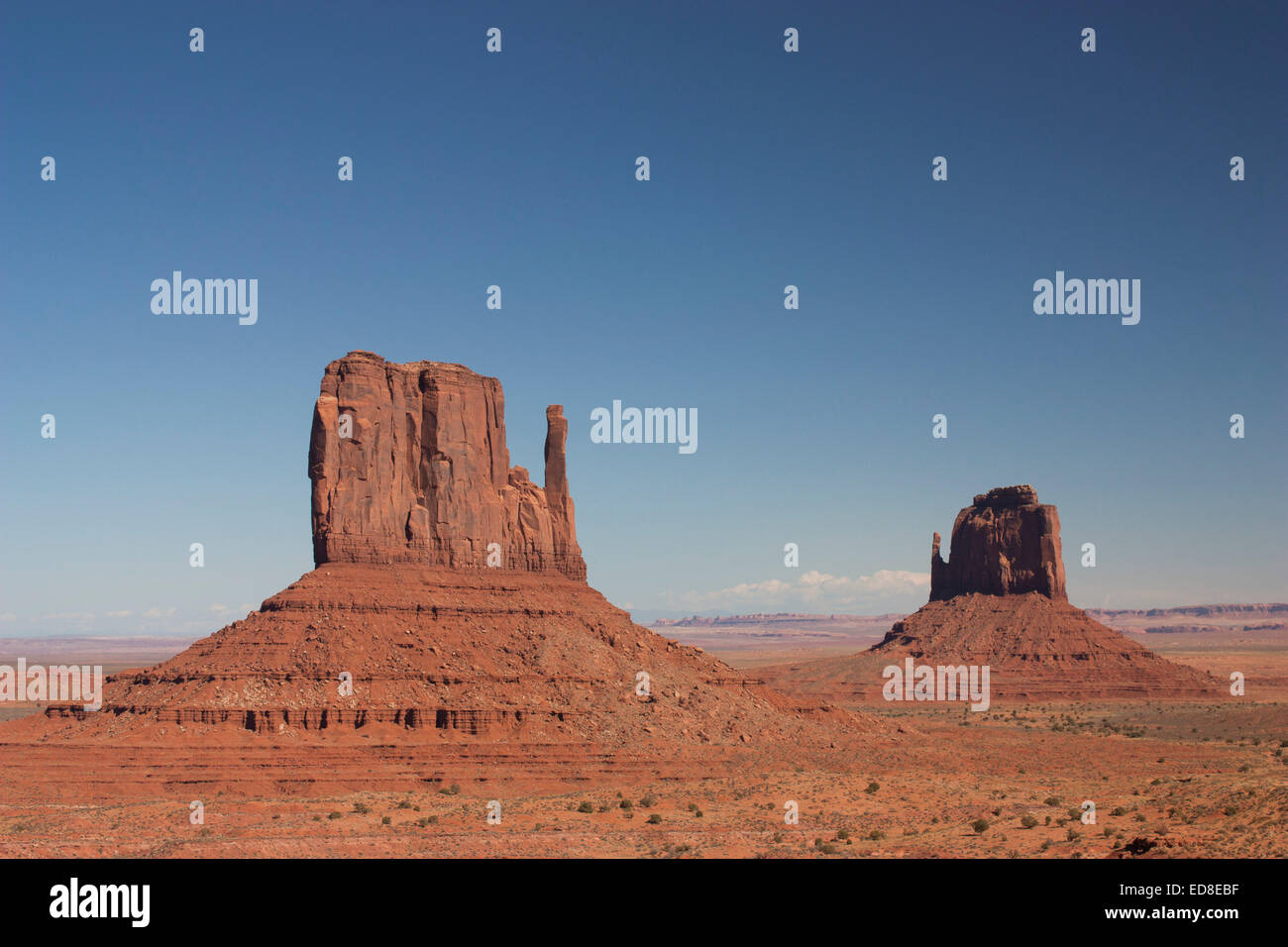 USA, Utah, Monument Valley, West and East Mitten Buttes Stock Photo - Alamy