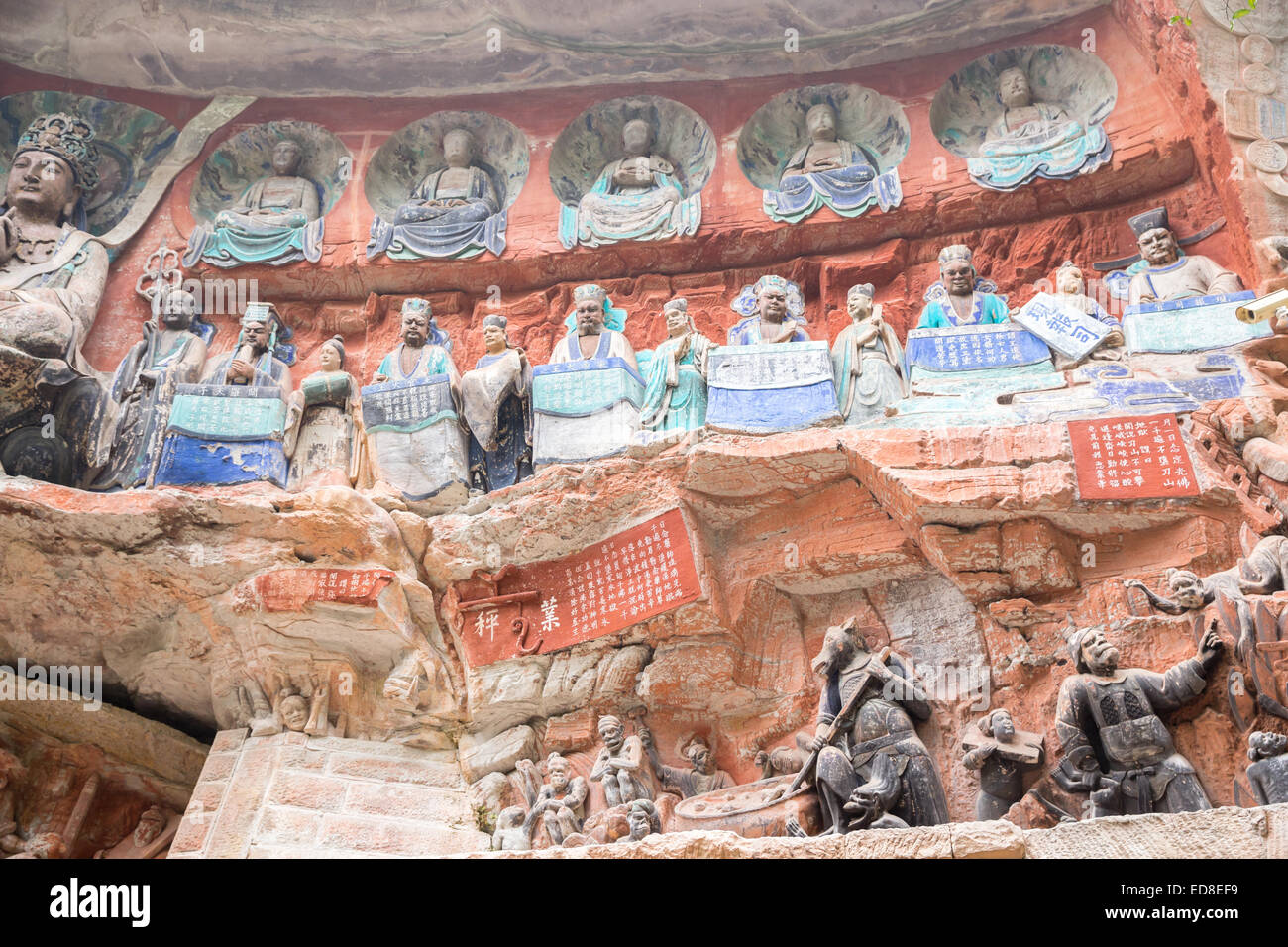 Ancient Hillside Stone Carving of Shakyamuni Buddha Repaying His ...