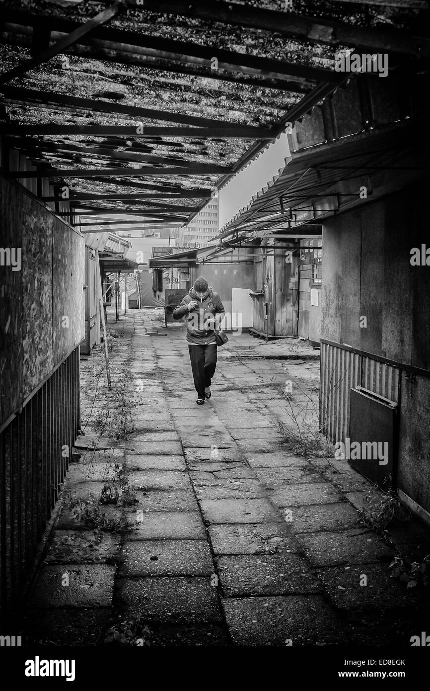 Passage at Rozycki Bazaar Stock Photo - Alamy
