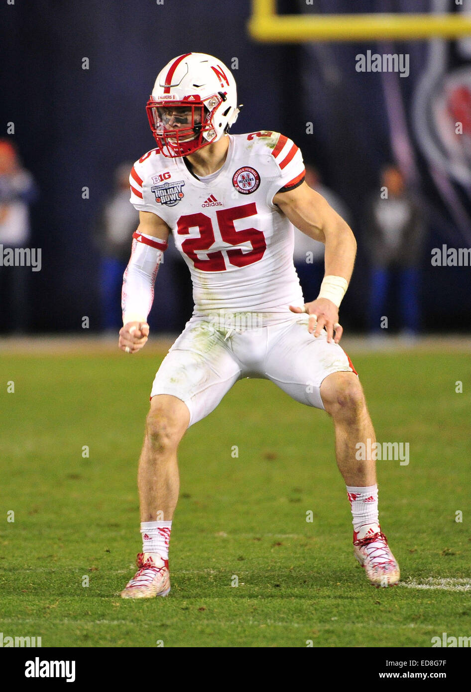 San Diego, CA. 27th Dec, 2014. Blake Holtmeier #25 of Nebraska during ...