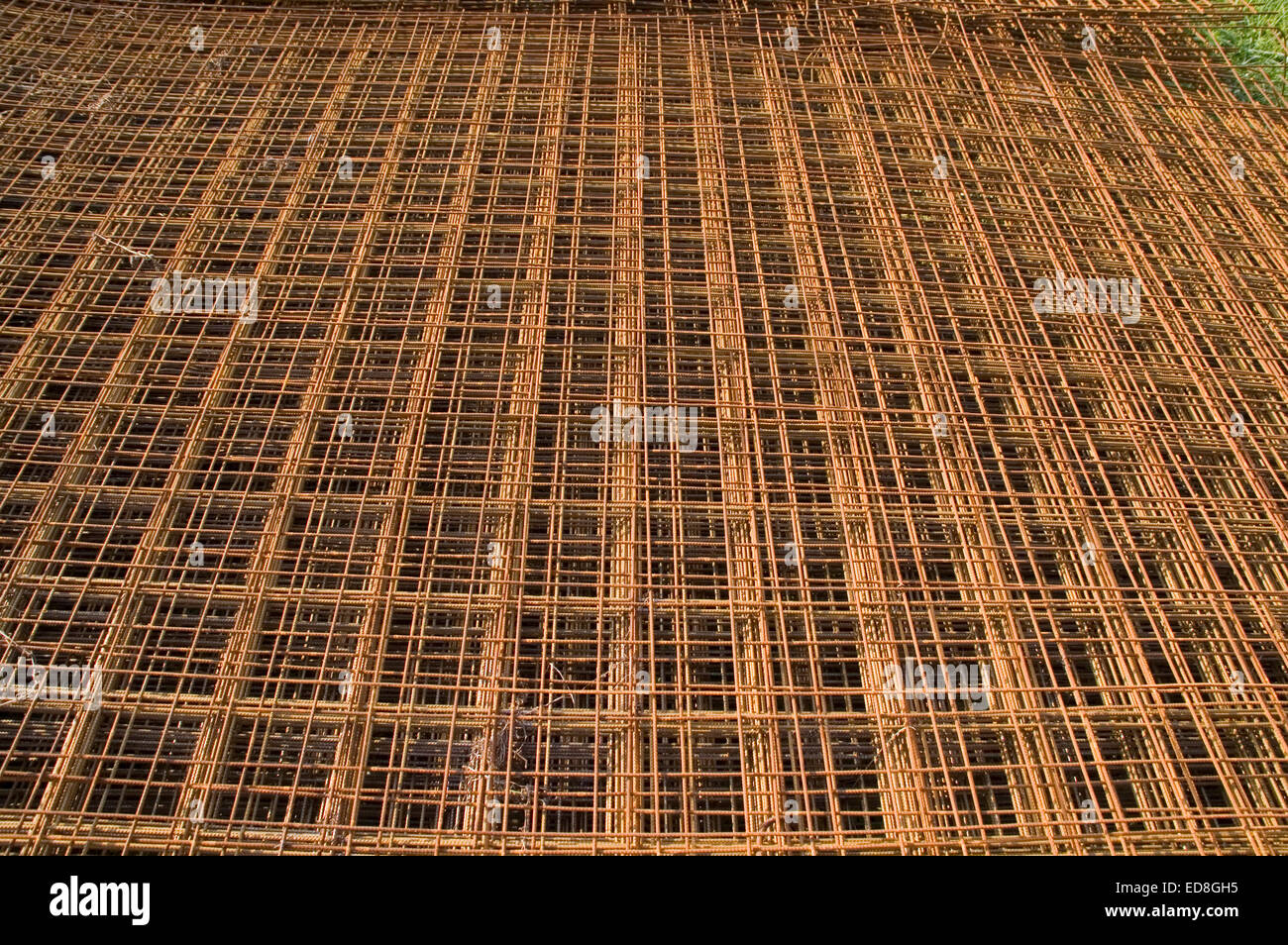Reinforcement wire for construction works stored at the depot Stock ...