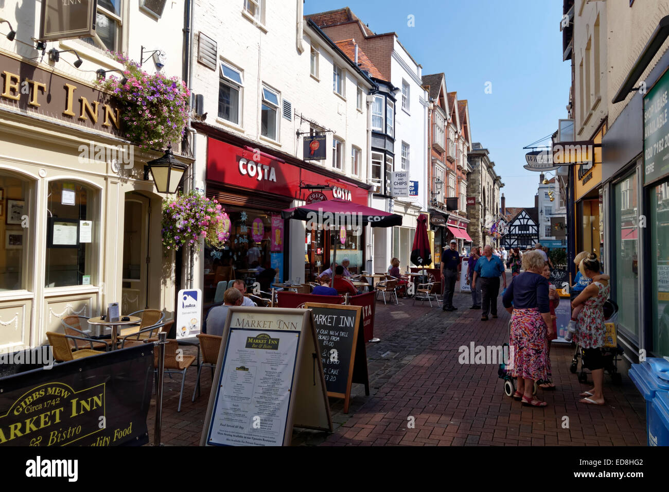 Butcher Row, Salisbury, Wiltshire, United Kingdom Stock Photo - Alamy