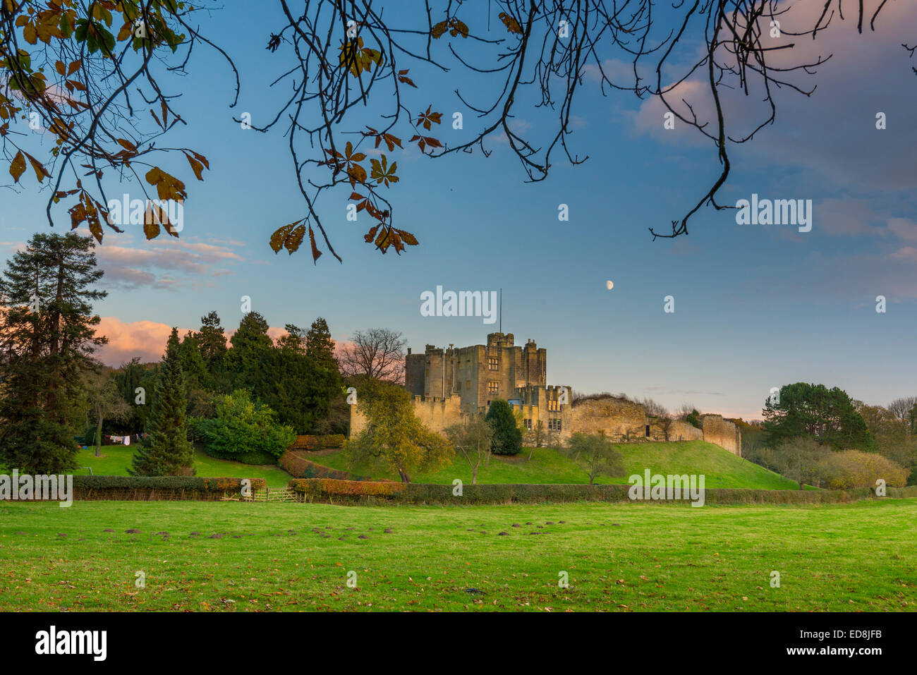 Evening view of Bothal Castle near Morpeth, Northumberland Stock Photo ...