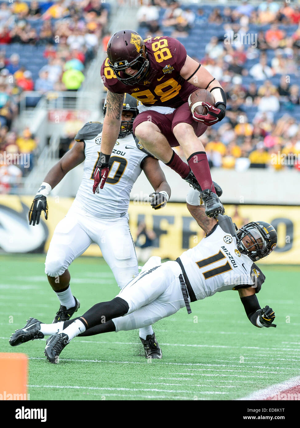 Orlando, FL, USA. 1st Jan, 2015. Minnesota Golden Gophers tight end ...