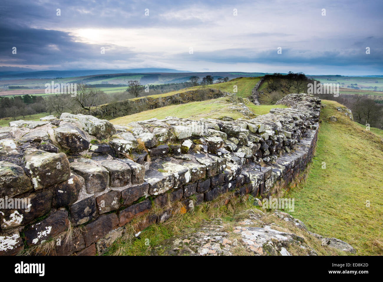 Hadrian's wall built by Roman's to protect northern borders of British ...