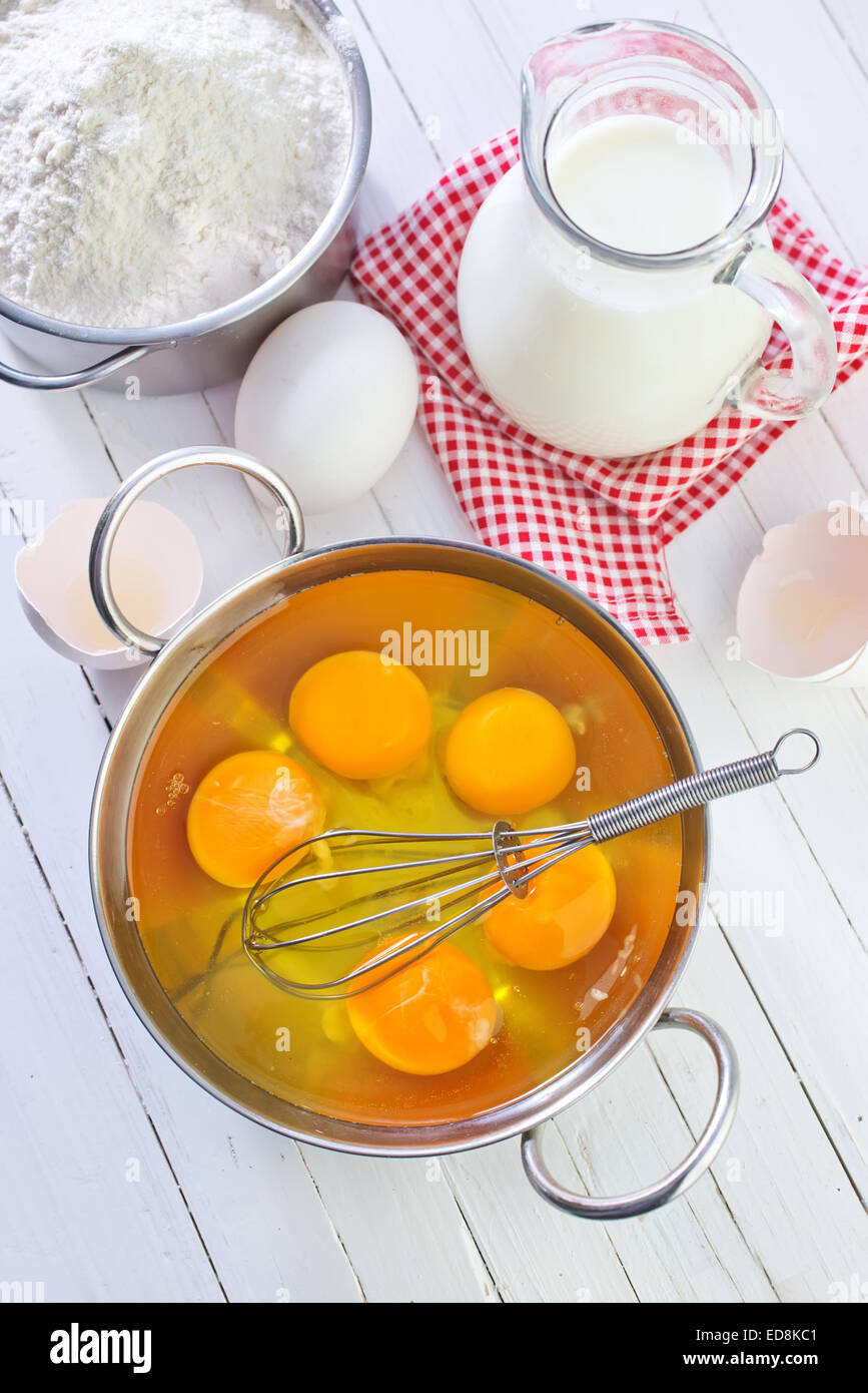 ingredients for dough Stock Photo - Alamy