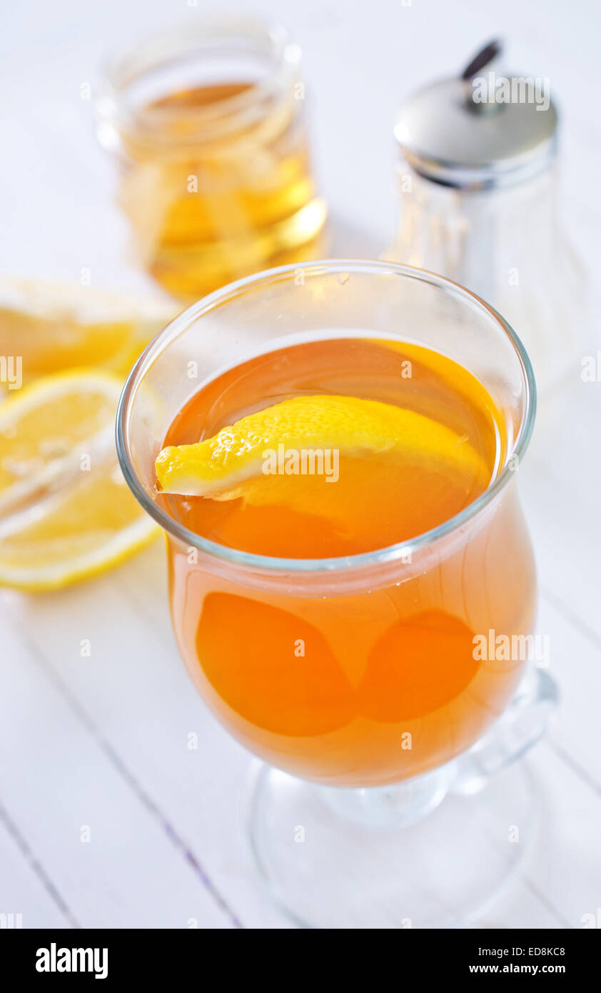 tea with lemon Stock Photo - Alamy