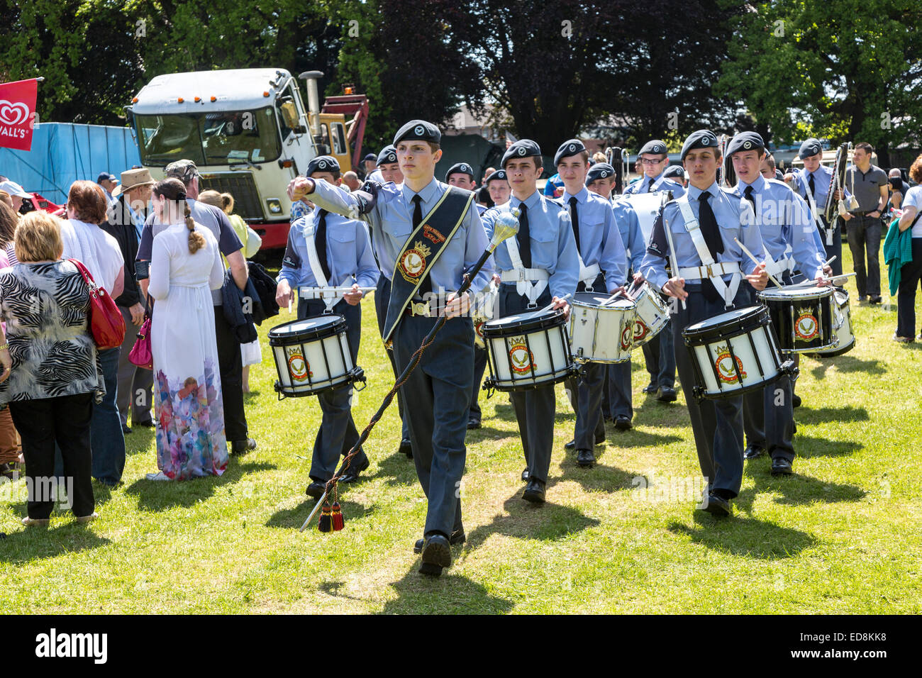 ATC Air Training Corps cadets marching band at the Steam Rally ...