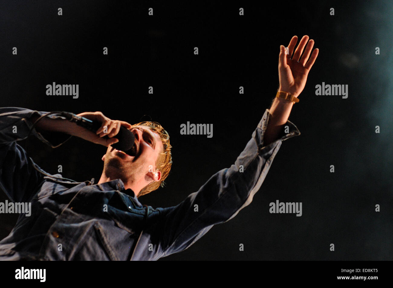 BENICASIM, SPAIN - JULY 20: Ricky Wilson, lead vocalist of Kaiser ...