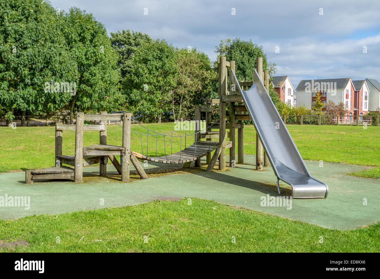 Childrens play slide Stock Photo - Alamy