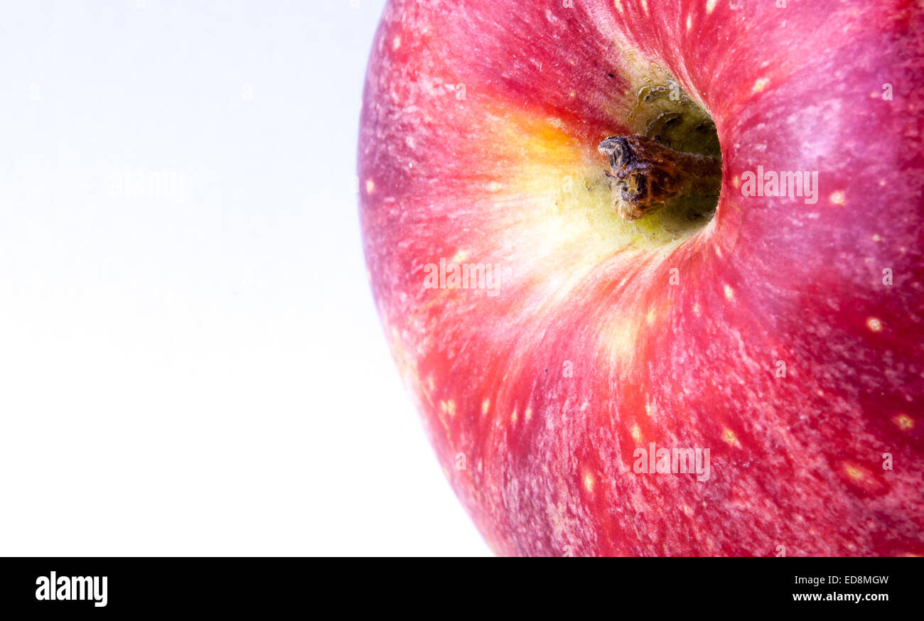 Inside an red apple. Close up image Stock Photo - Alamy