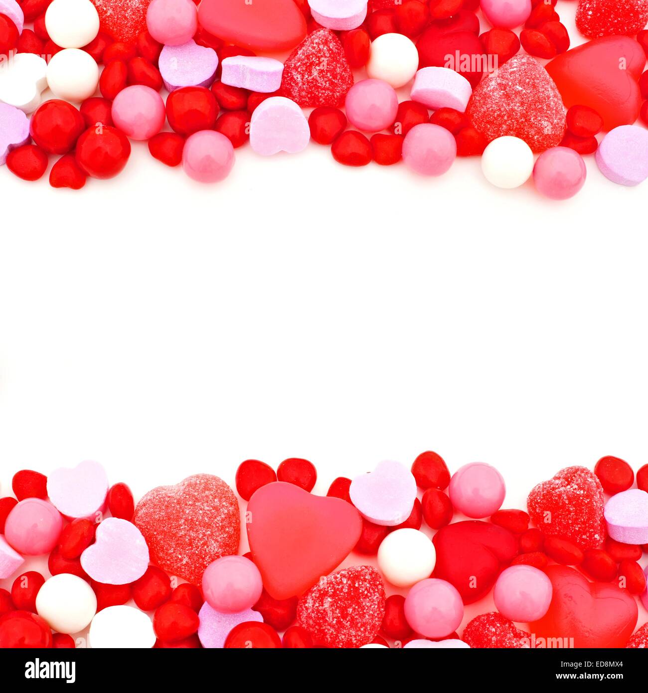 Valentine Candy Hearts Border