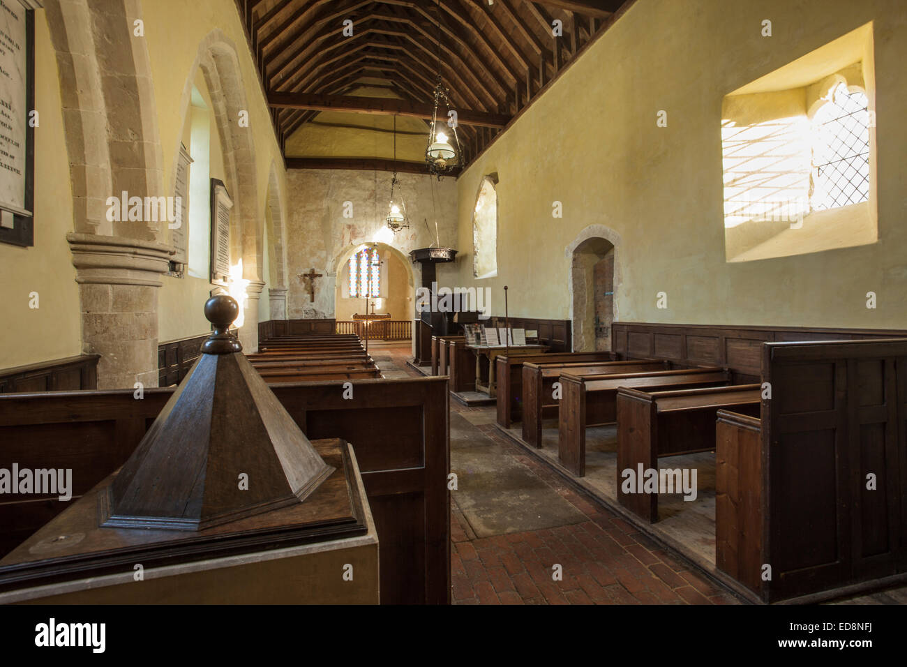 St Botolph's, Saxon church in West Sussex near Steyning, England Stock ...