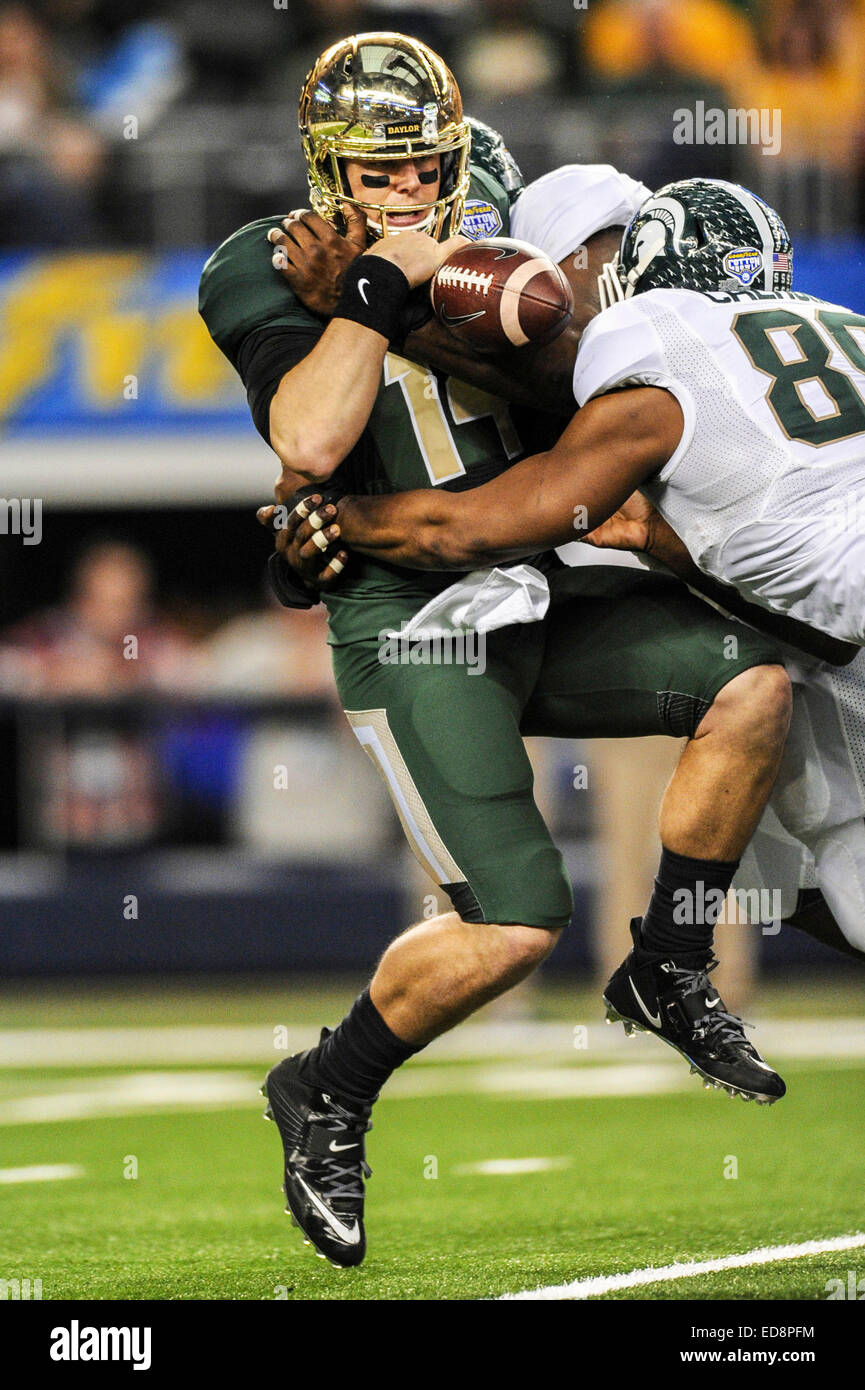 Arlington, Texas, USA. 1st January, 2015. Baylor Bears quarterback ...