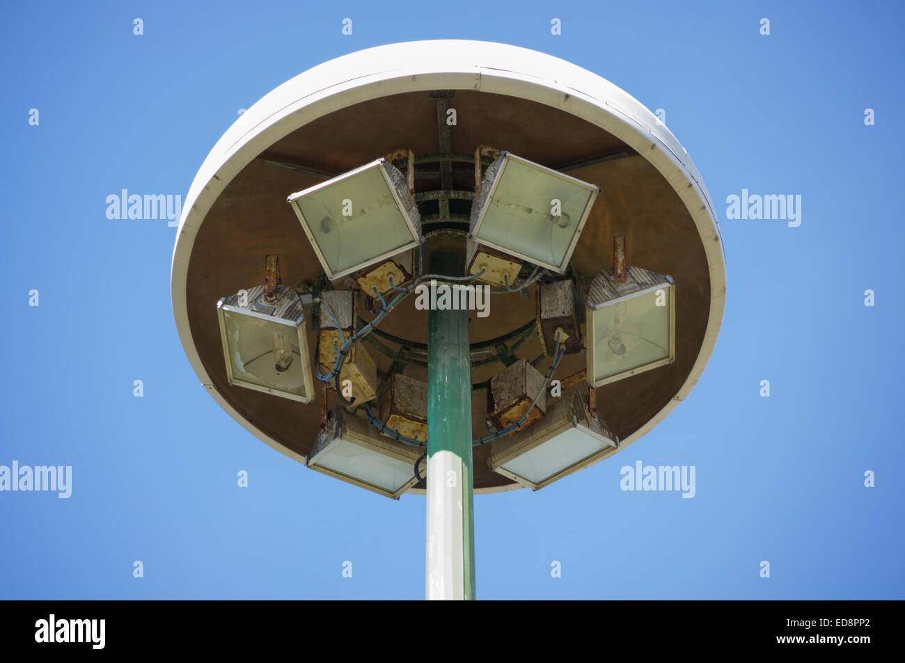 Lighthouse tower used to illuminate a playground Stock Photo - Alamy