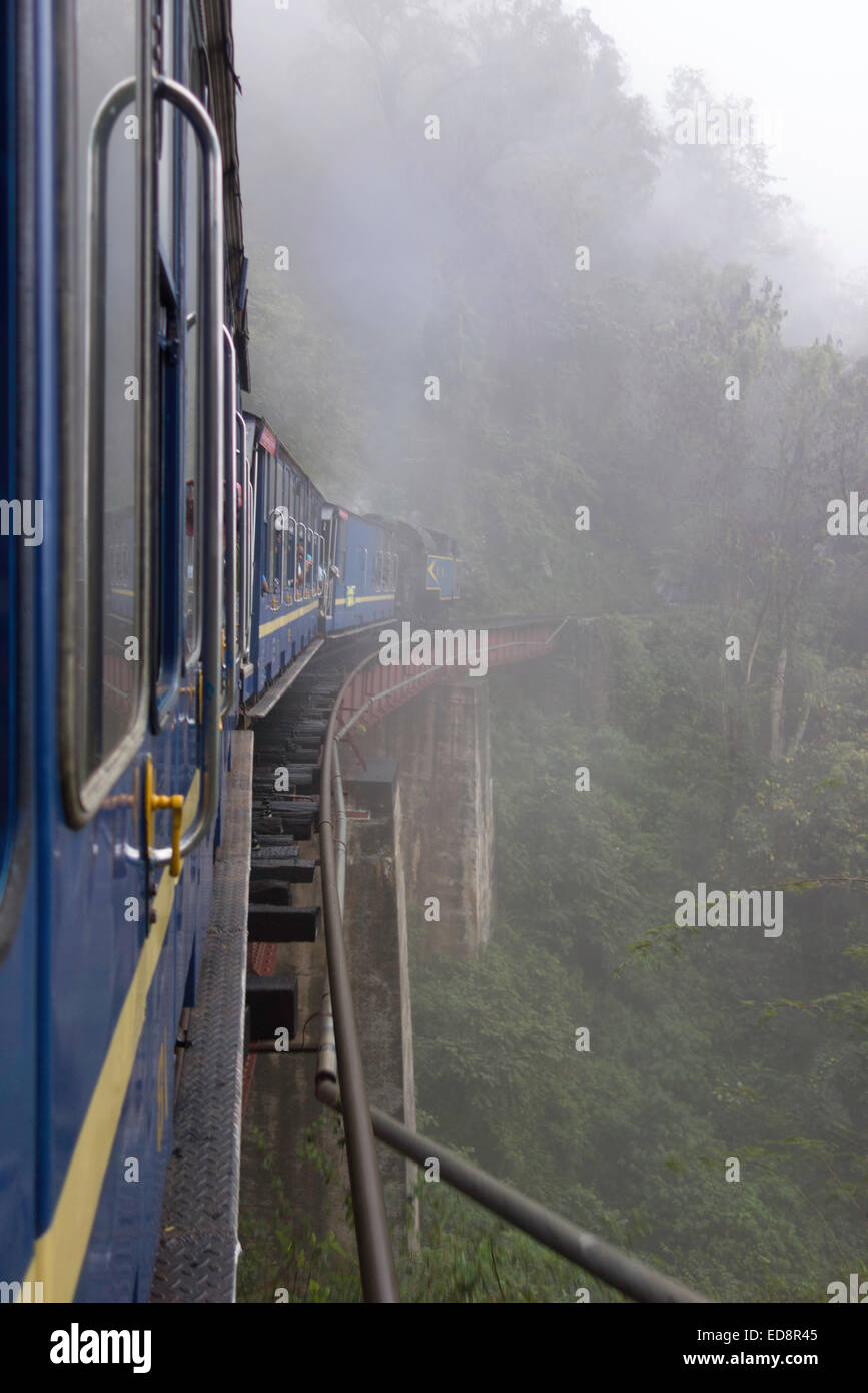 Old steam train in Ooty, south India. Funicular Railway to Hill Station ...