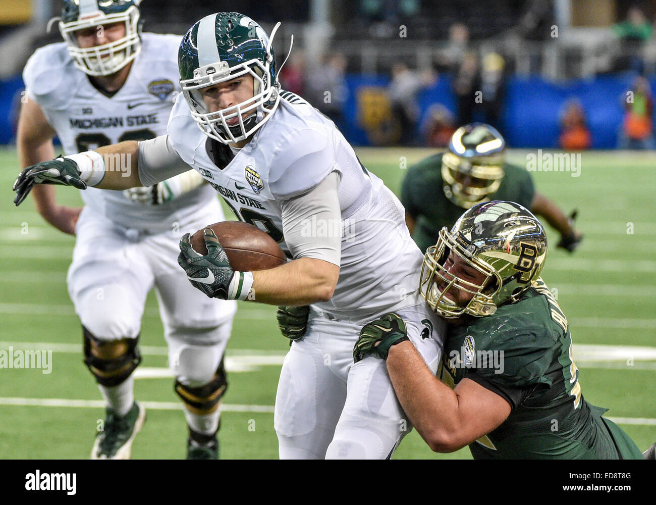 Arlington, Texas, USA. 1st January, 2015. Michigan State Spartans tight ...