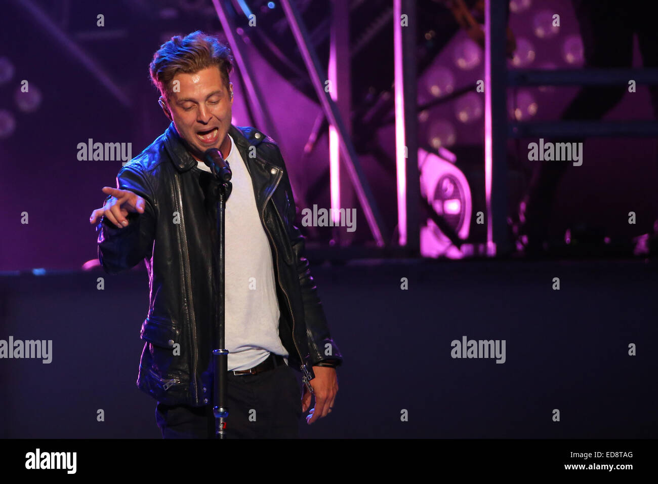 Ryan Tedder and One Republic performs live at the Jones Beach Theater. Featuring: Ryan Tedder ...