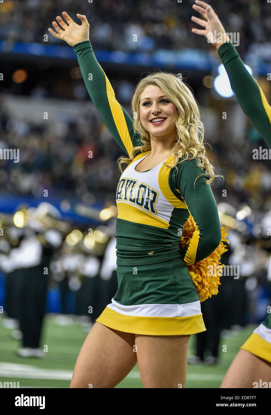 Arlington, Texas, USA. 1st January, 2015. Baylor Bears Cheerleader in ...