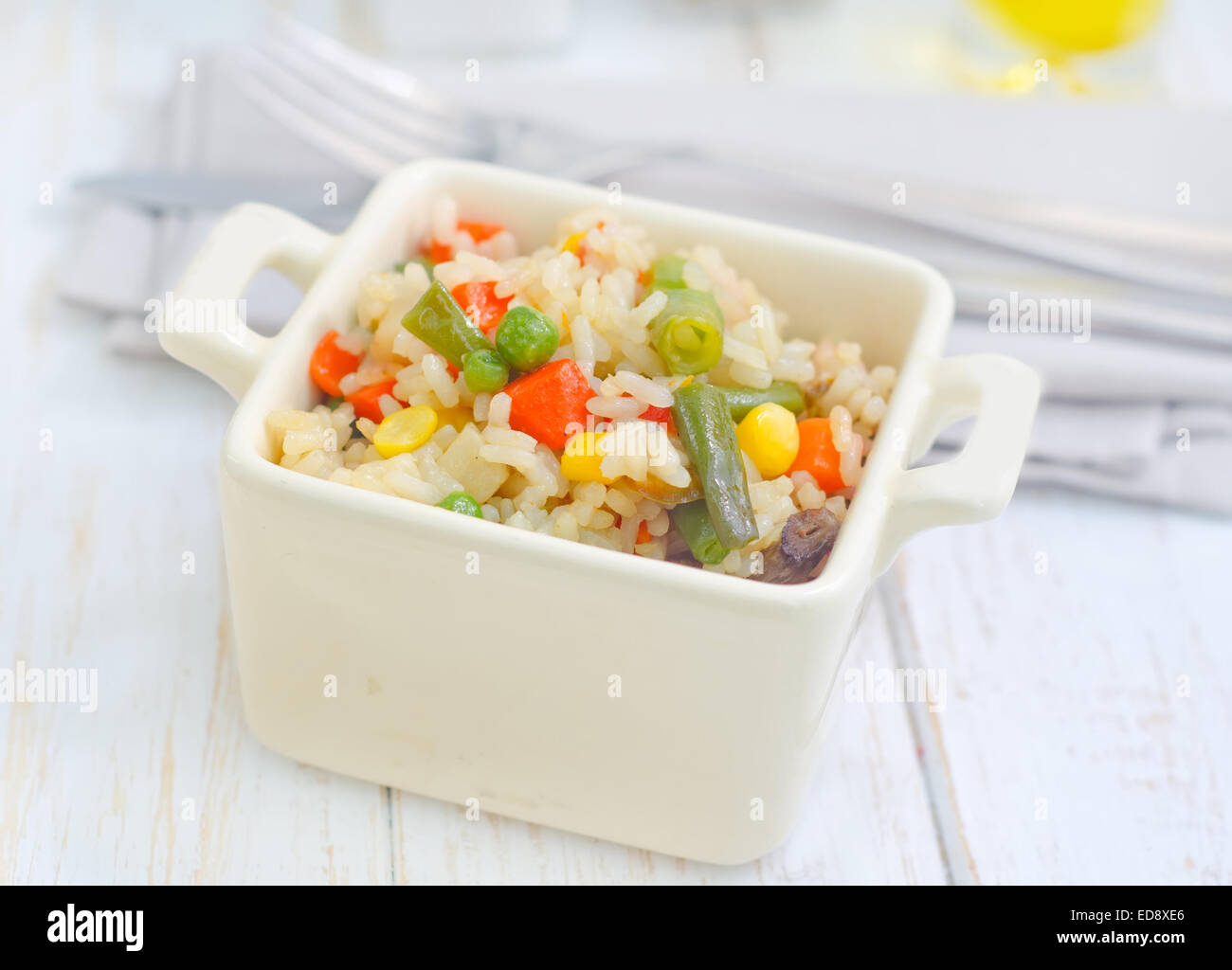 rice with vegetable Stock Photo - Alamy