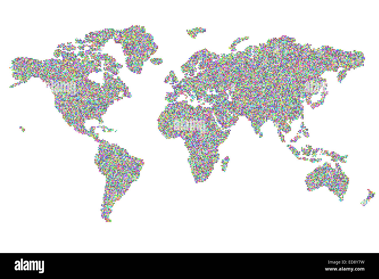 Pixel map hi-res stock photography and images - Alamy