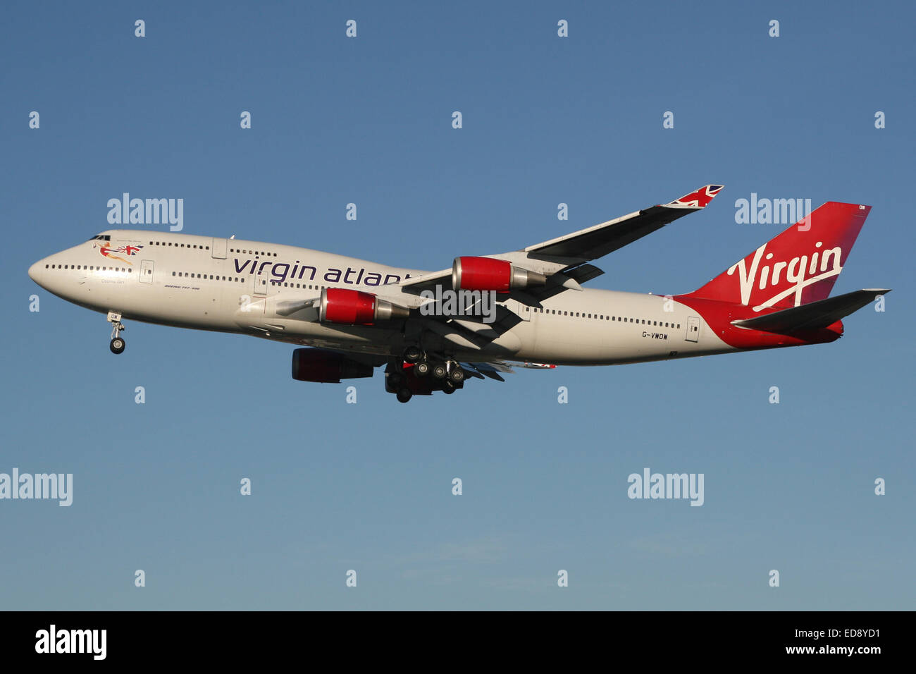 Virgin plane 747 hi-res stock photography and images - Alamy
