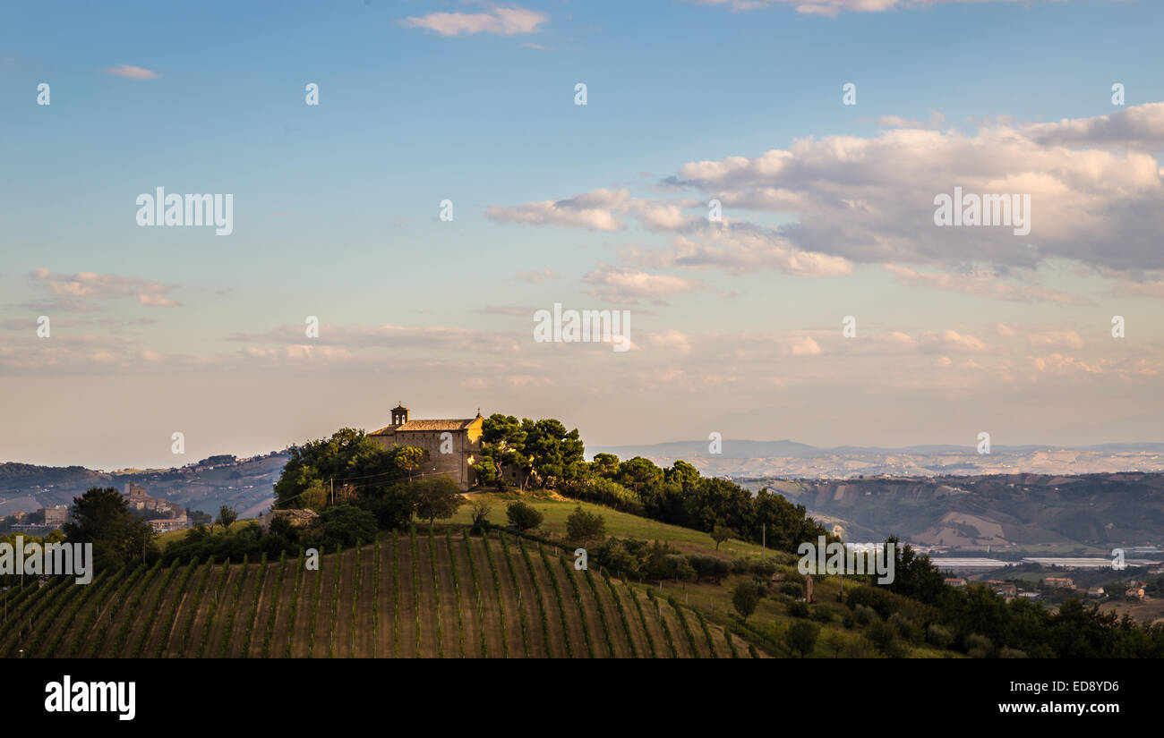 a view of the countryside in a cloudy spring evening Stock Photo - Alamy