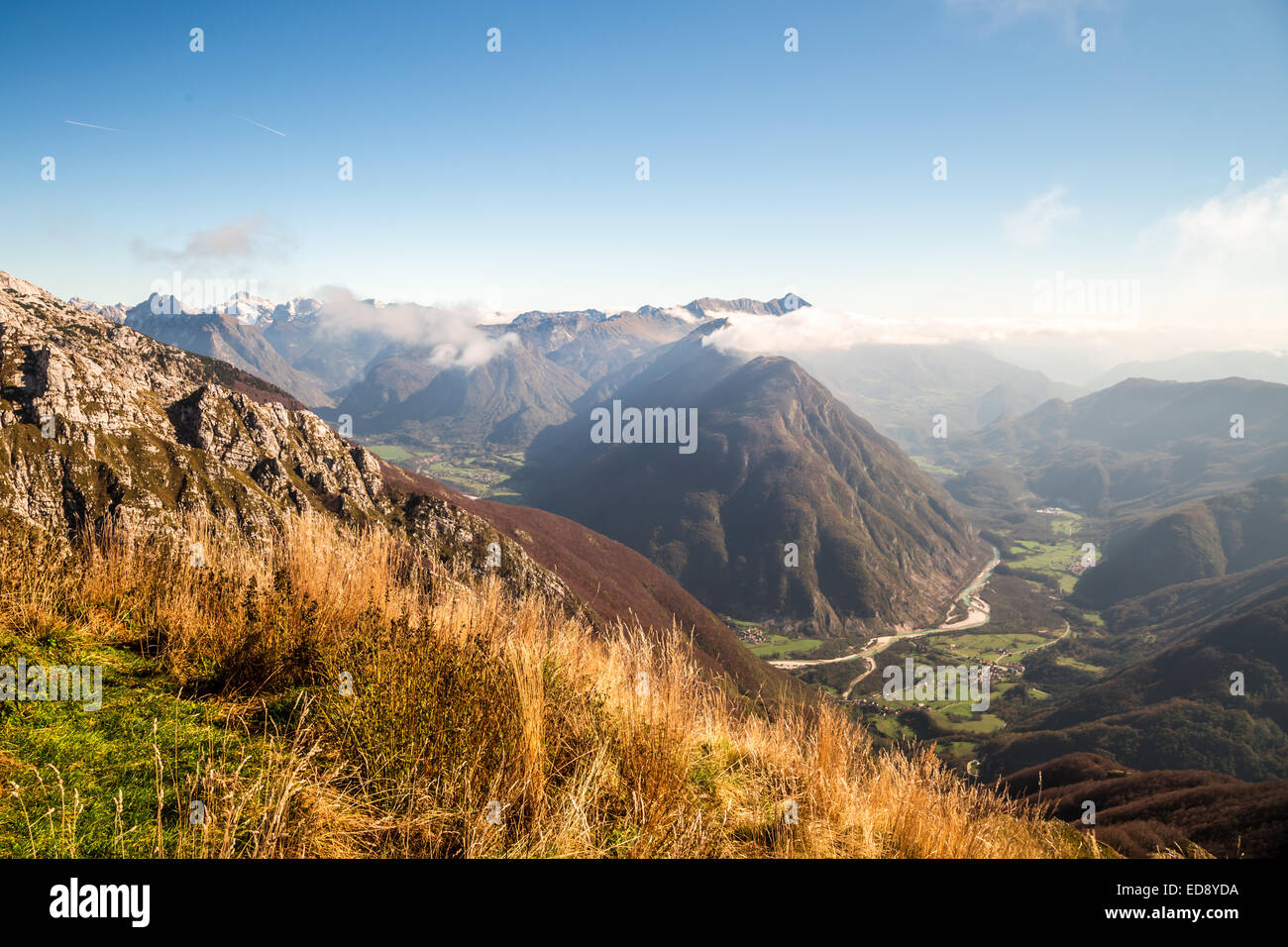 Fall is coming in the italian alps Stock Photo - Alamy