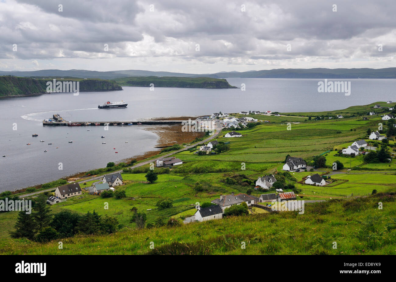 Uig Bay & Ferry, Isle of Skye Stock Photo - Alamy