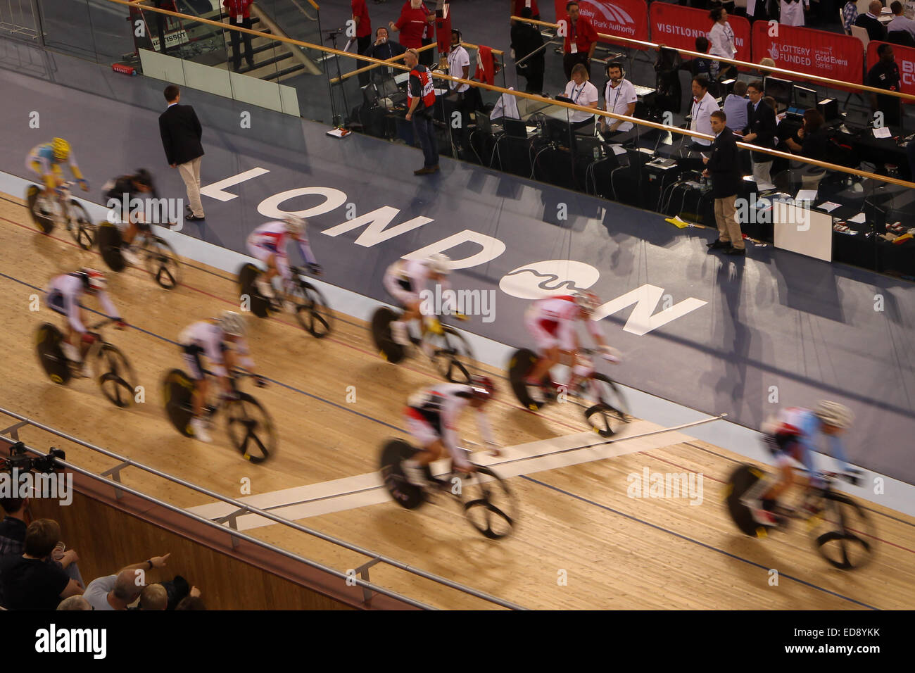 The Women's points race during Day Two of the Track Cycling World Cup ...