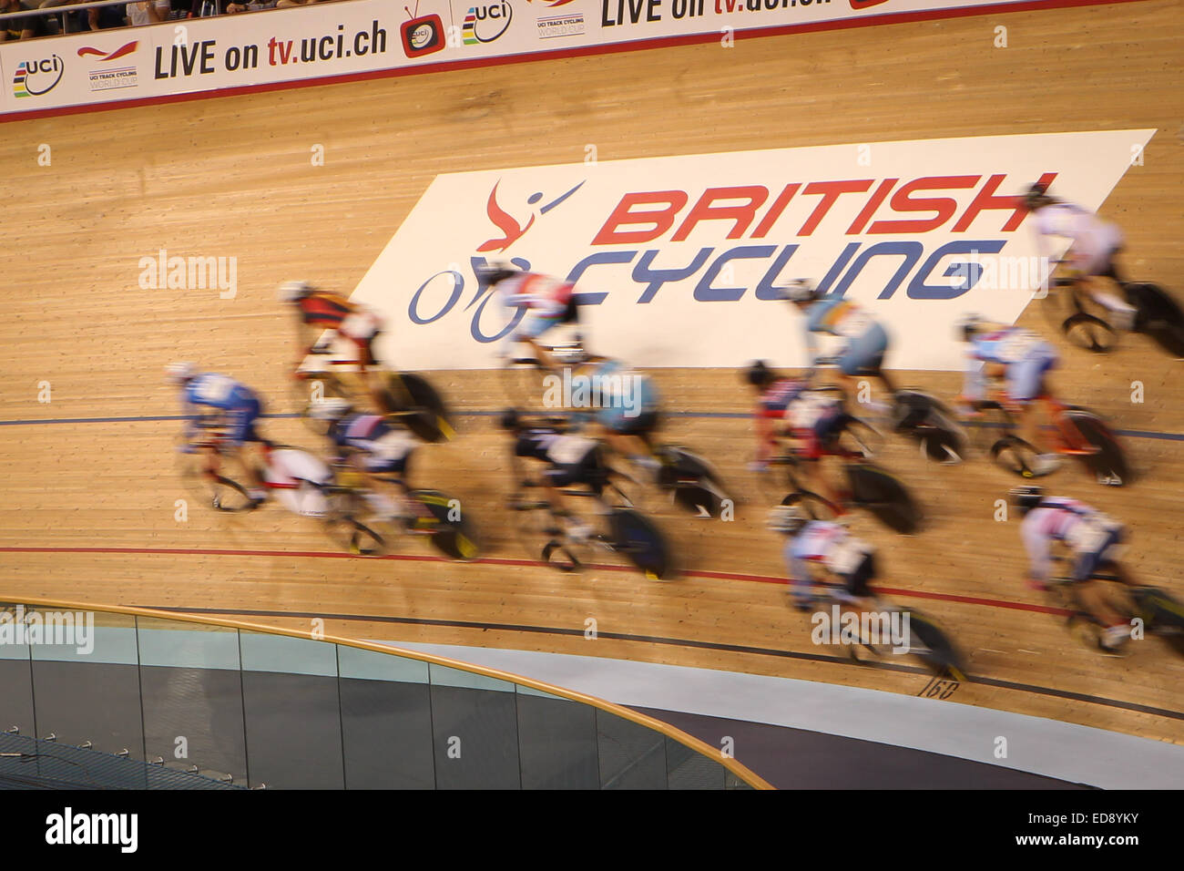 The Women's points race during Day Two of the Track Cycling World Cup ...