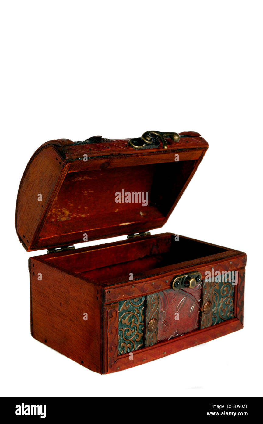 empty treasure chest isolated Stock Photo - Alamy
