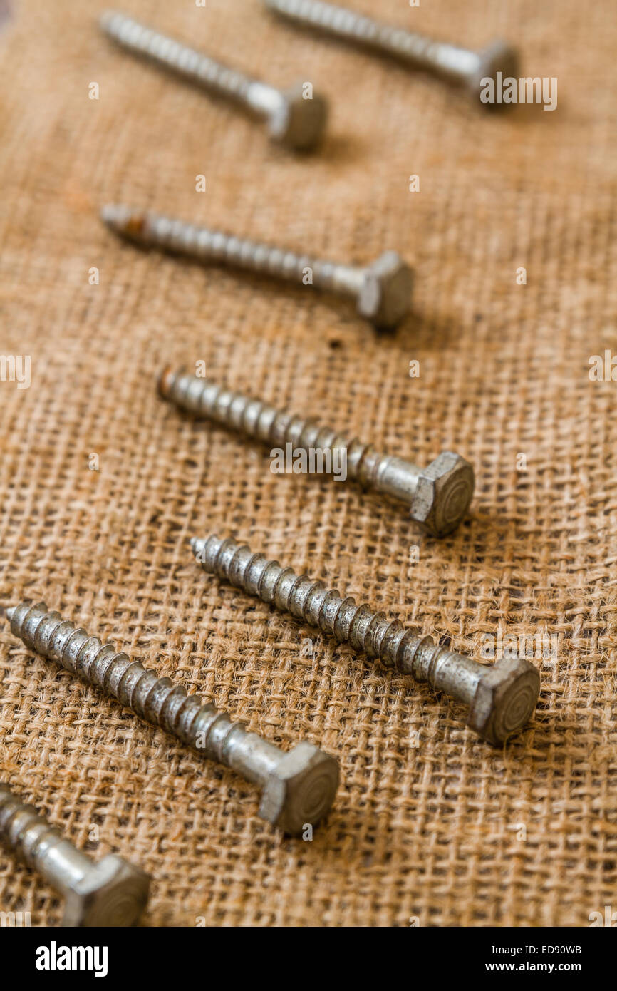 Group many screws used hi-res stock photography and images - Alamy