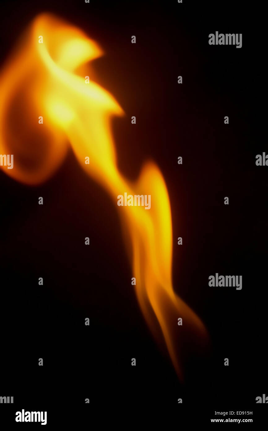Flickering orange flame / Fire Stock Photo - Alamy