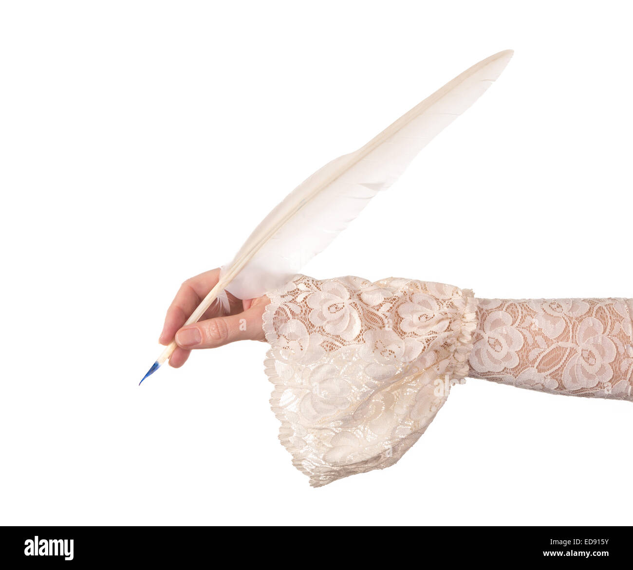 Female hand white lace Cut Out Stock Images & Pictures - Alamy