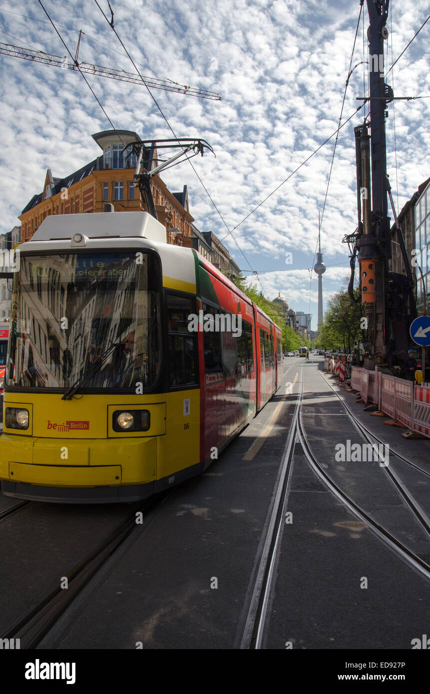 Berlin tram hi-res stock photography and images - Alamy