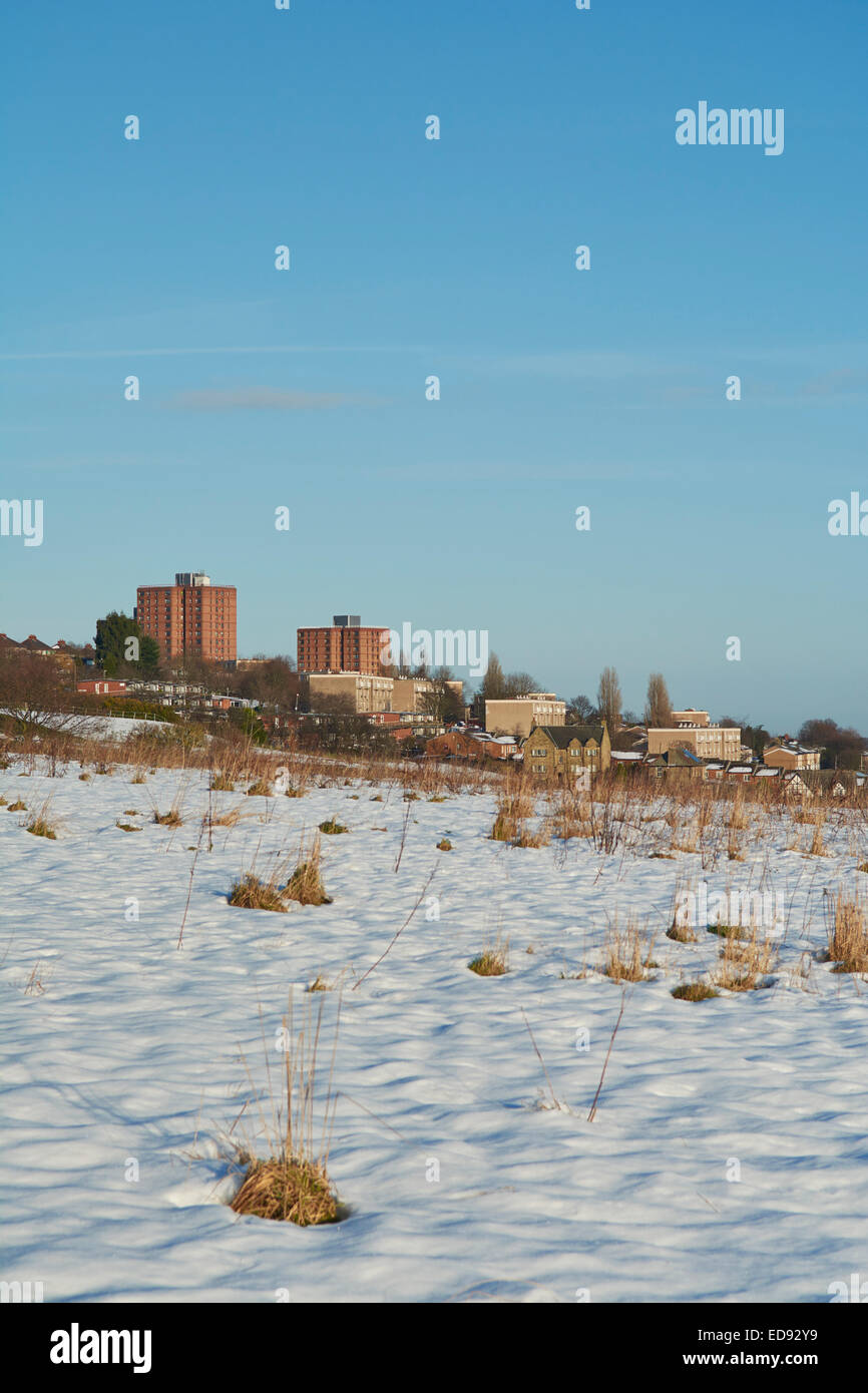 Snow at Parkside Farm above Stannington, Sheffield, England, UK Stock ...