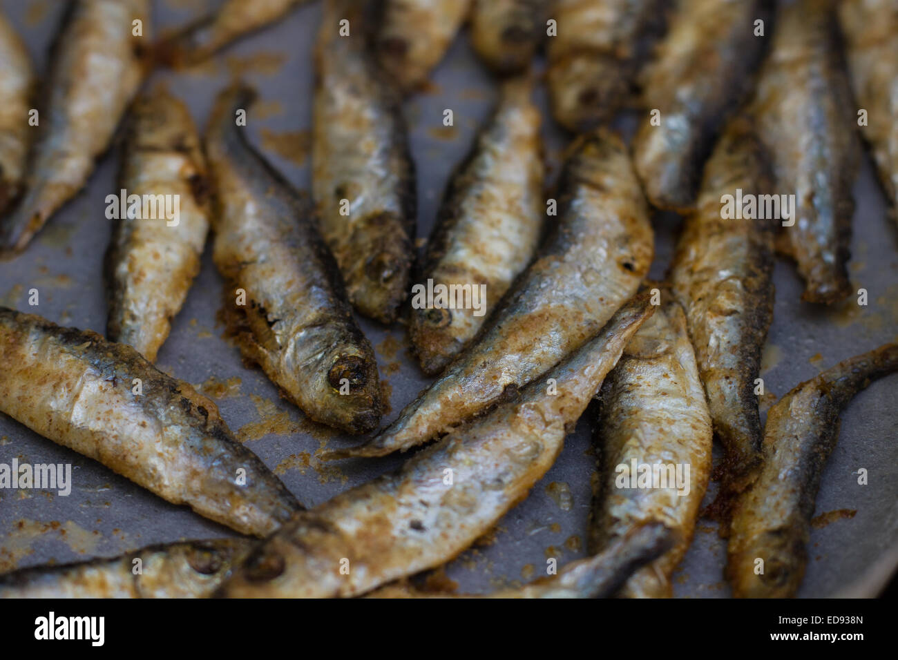 Fried Small Fish Stock Photo - Alamy